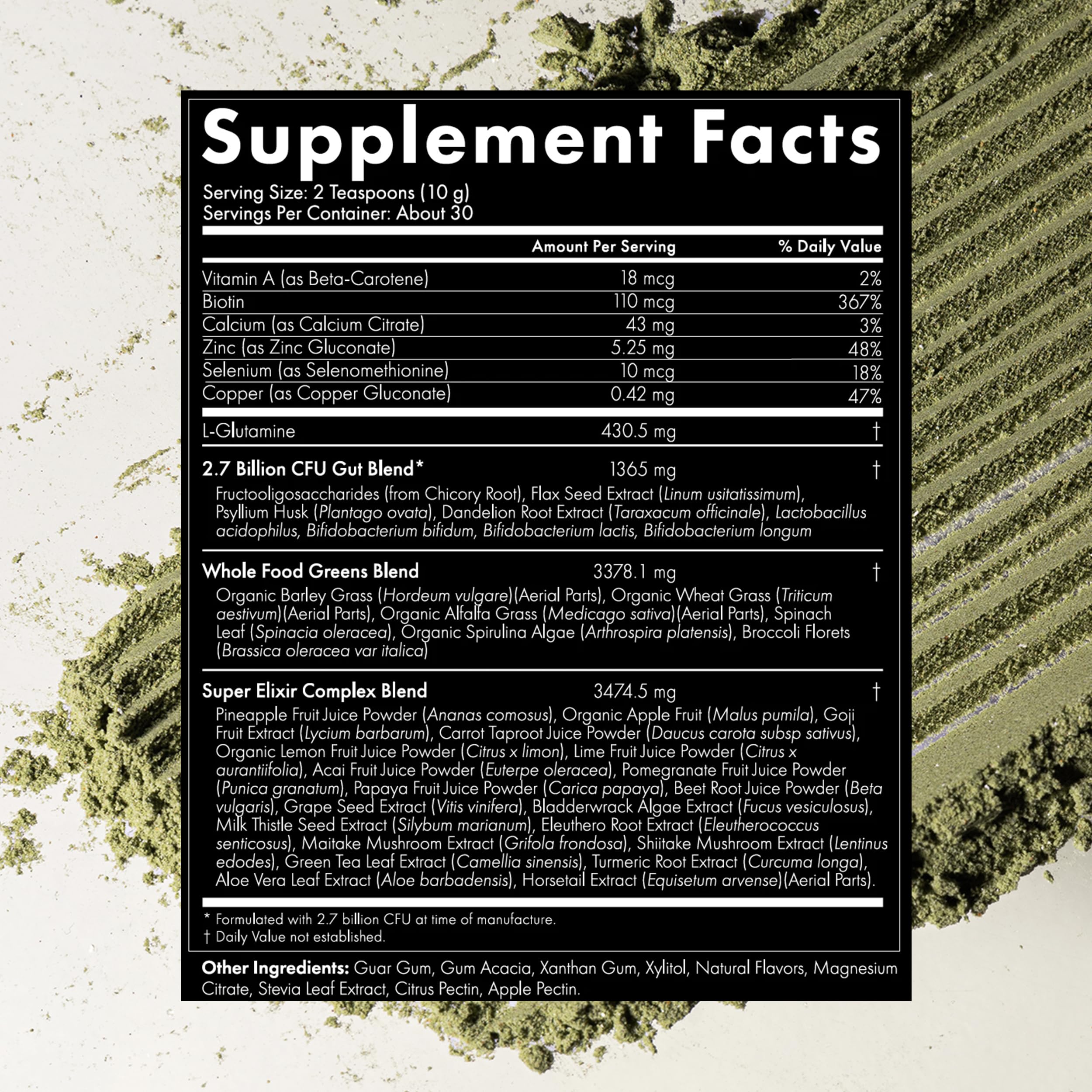 Daily greens for a healthy lifestyle