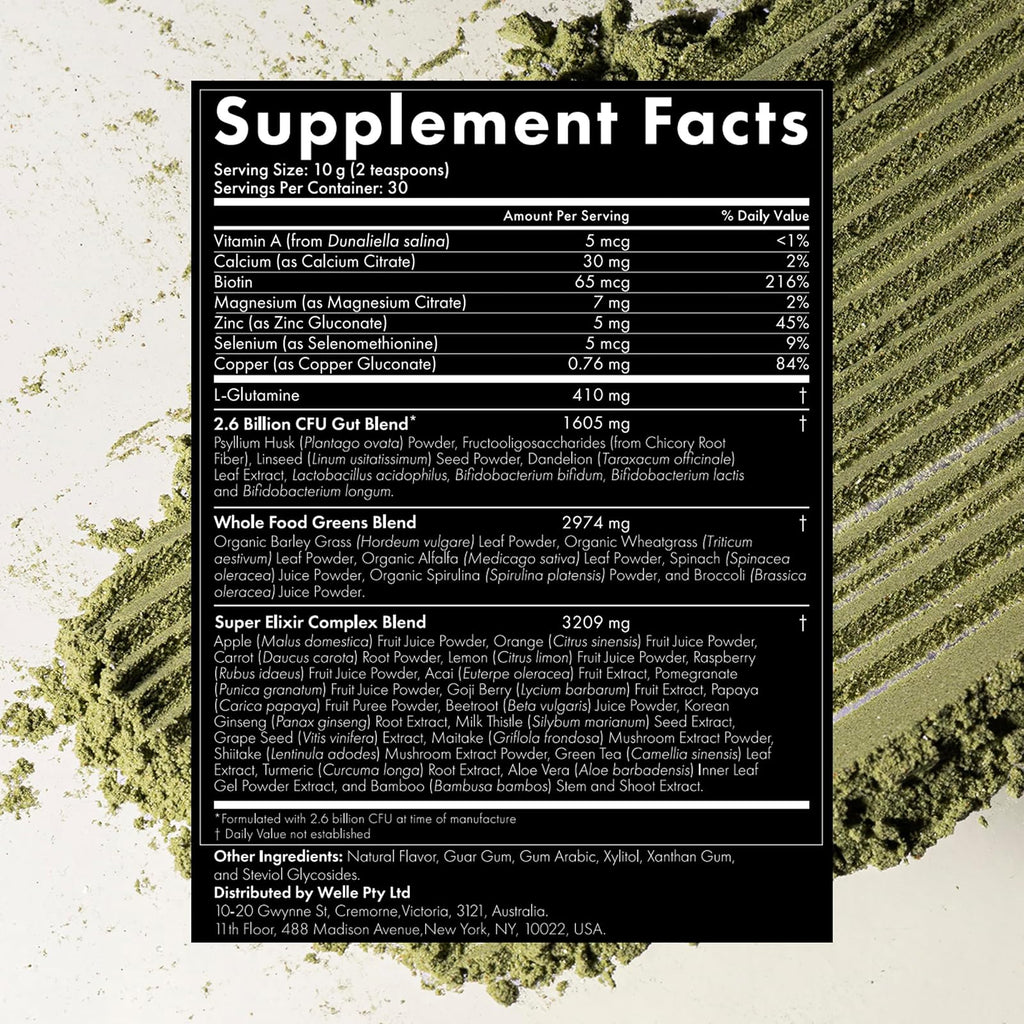 Daily greens for energy boost