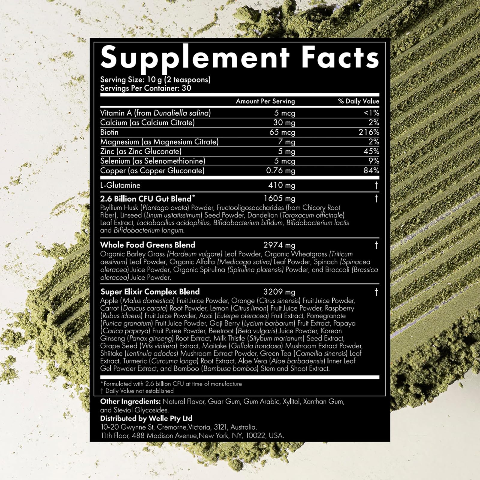 Daily greens for energy boost