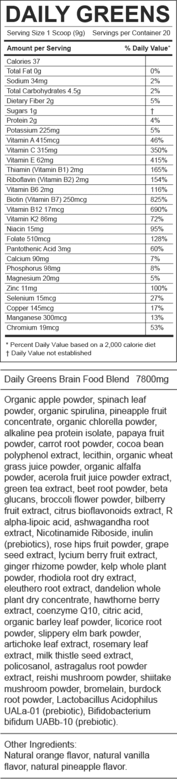 daily greens for enhanced focus