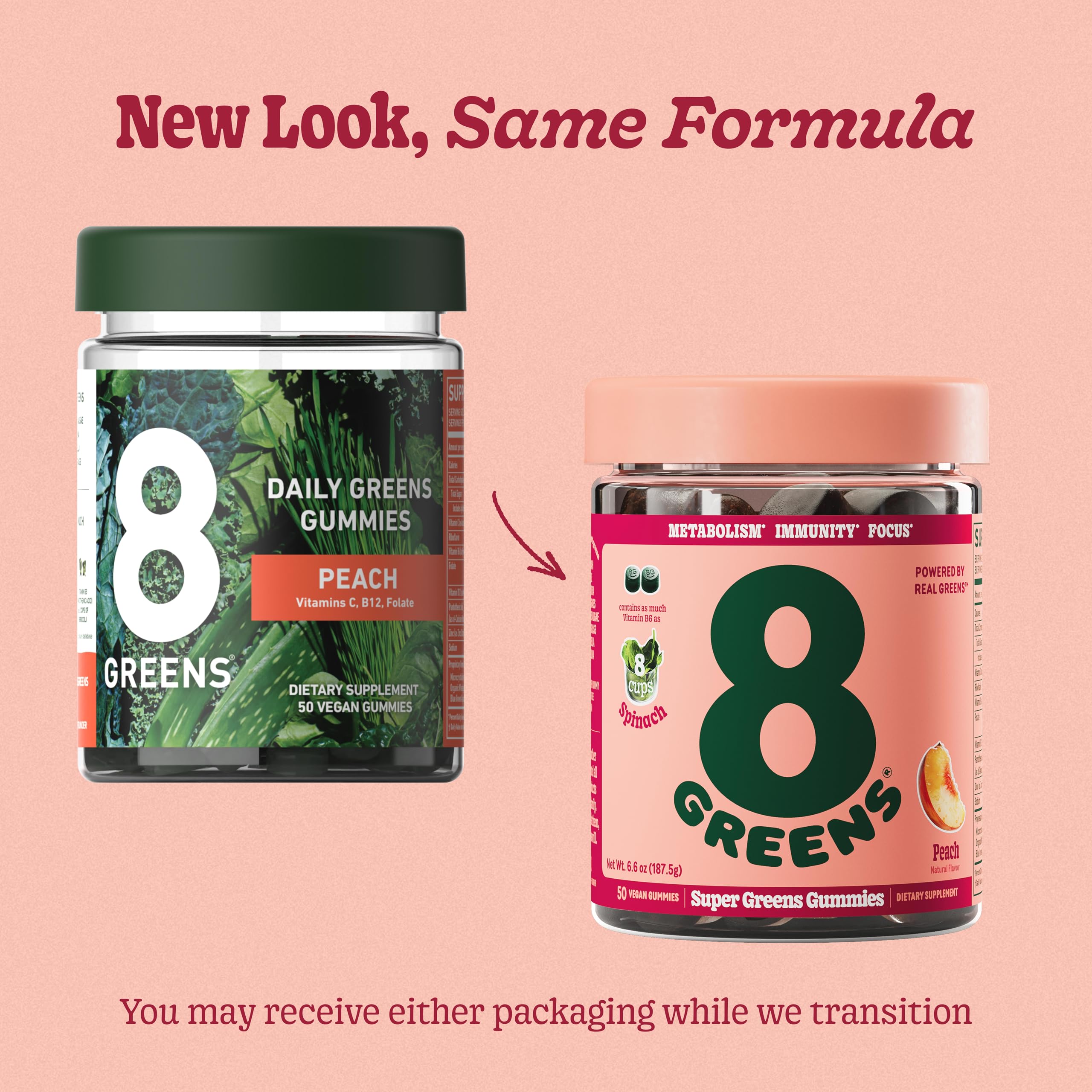 Daily greens gummies for immunity boost
