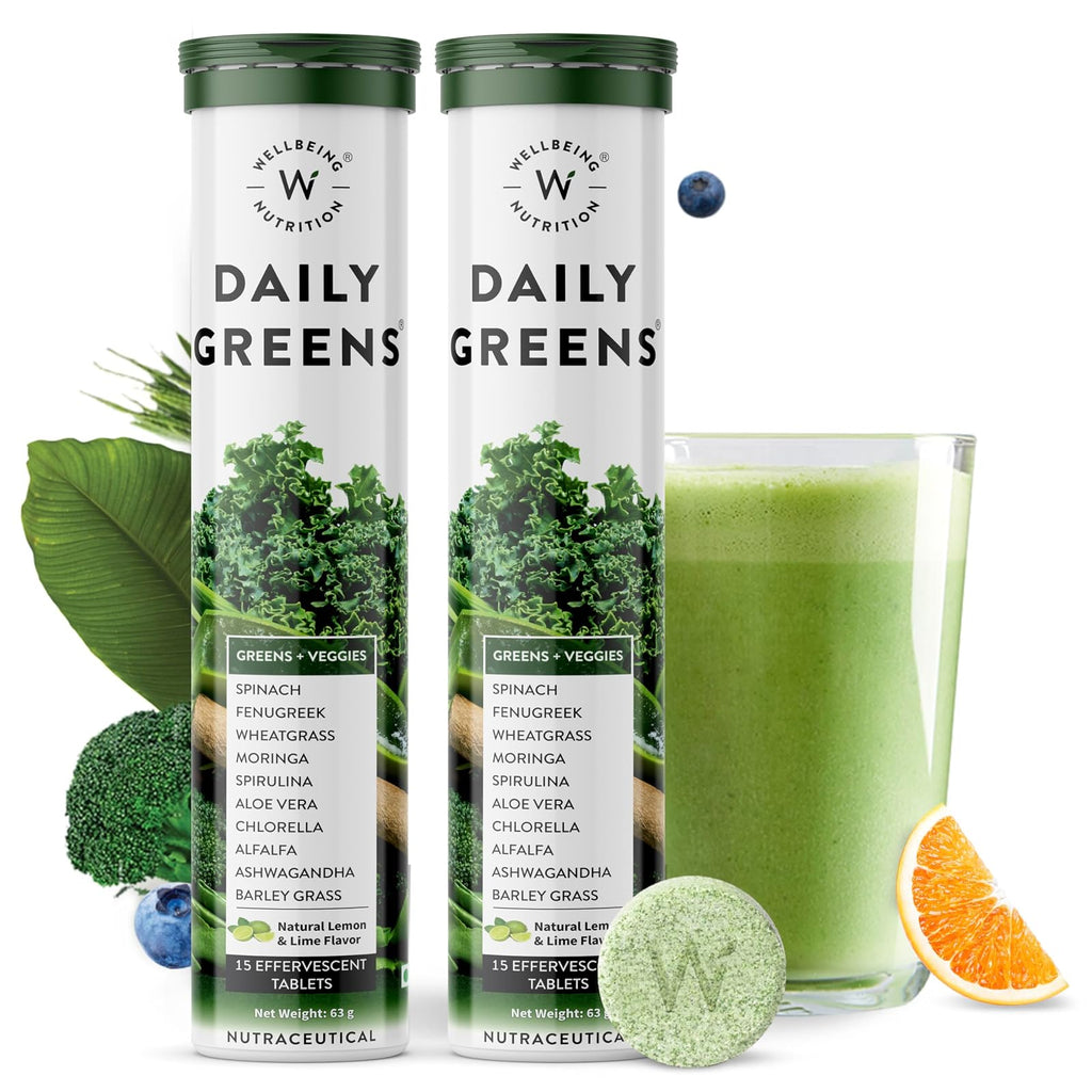 Daily greens multivitamins for energy