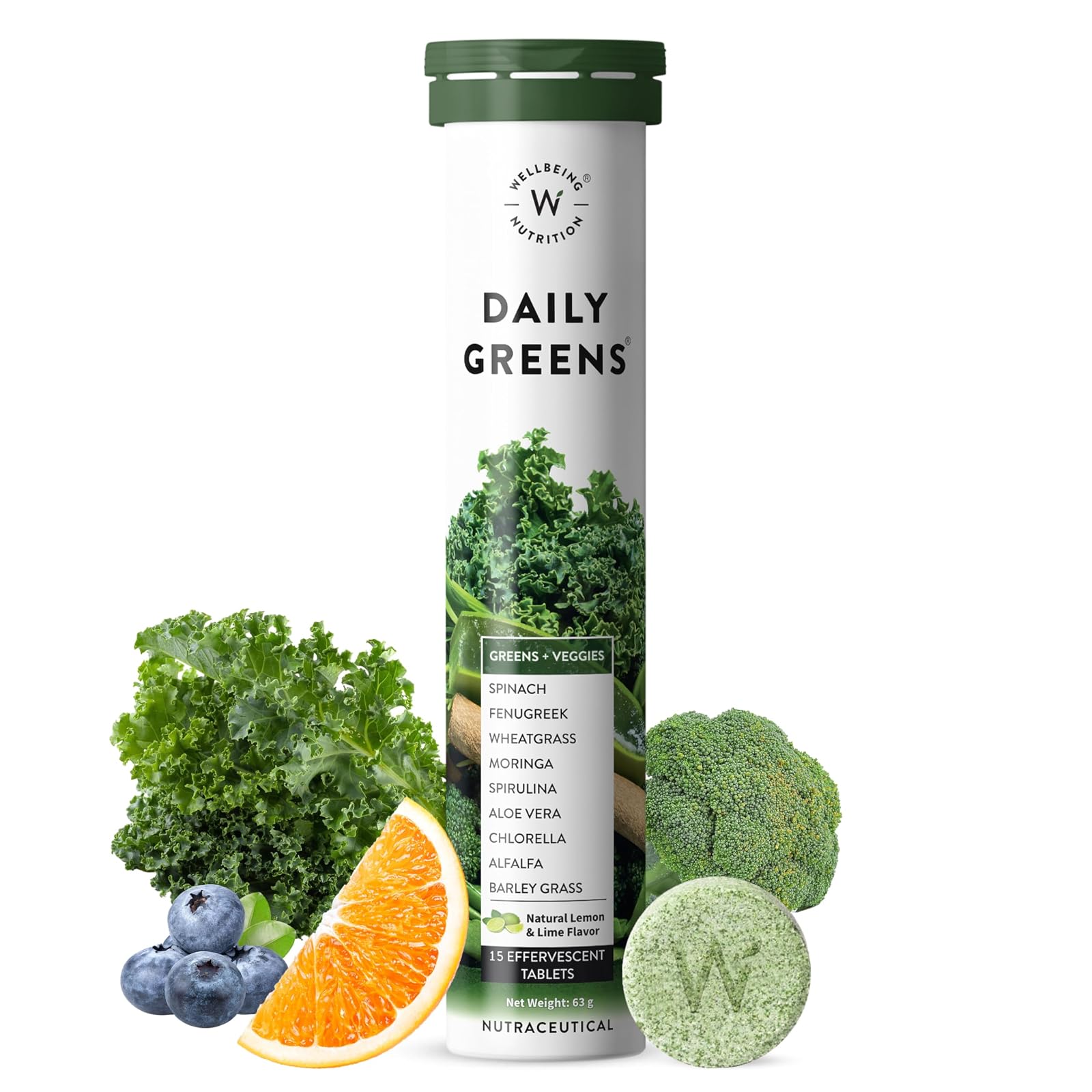 Daily greens multivitamins for energy