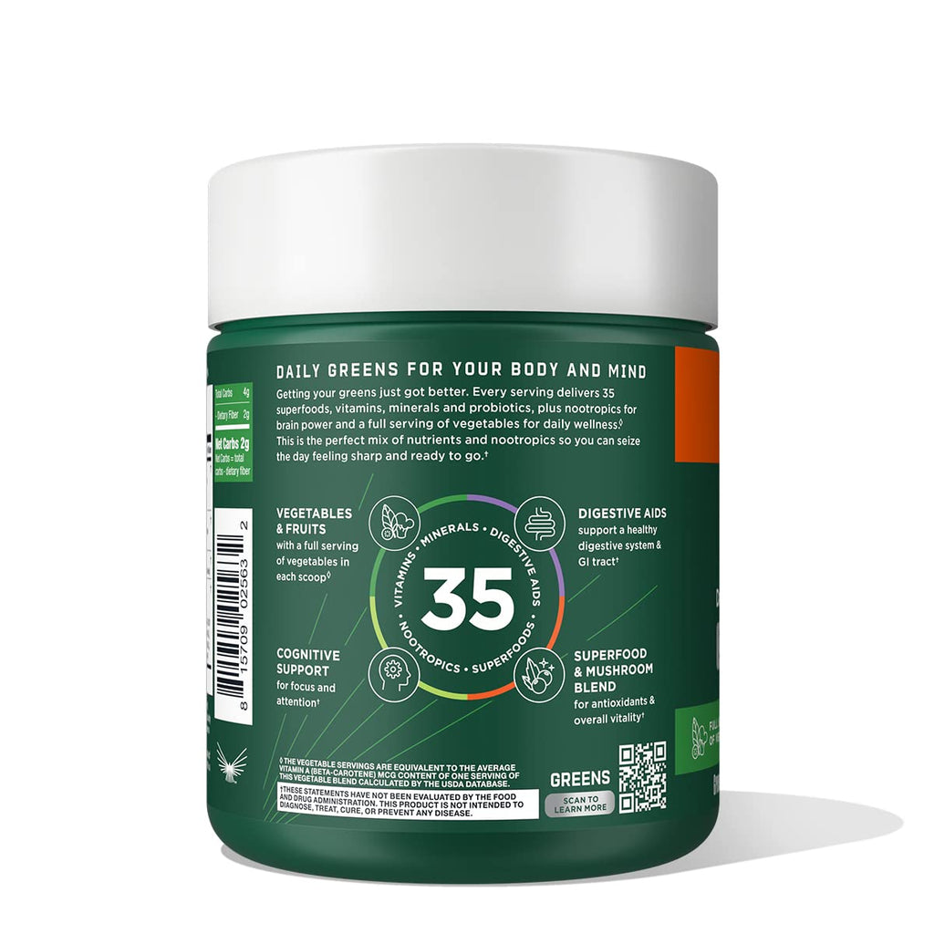 Daily greens powder for better digestion