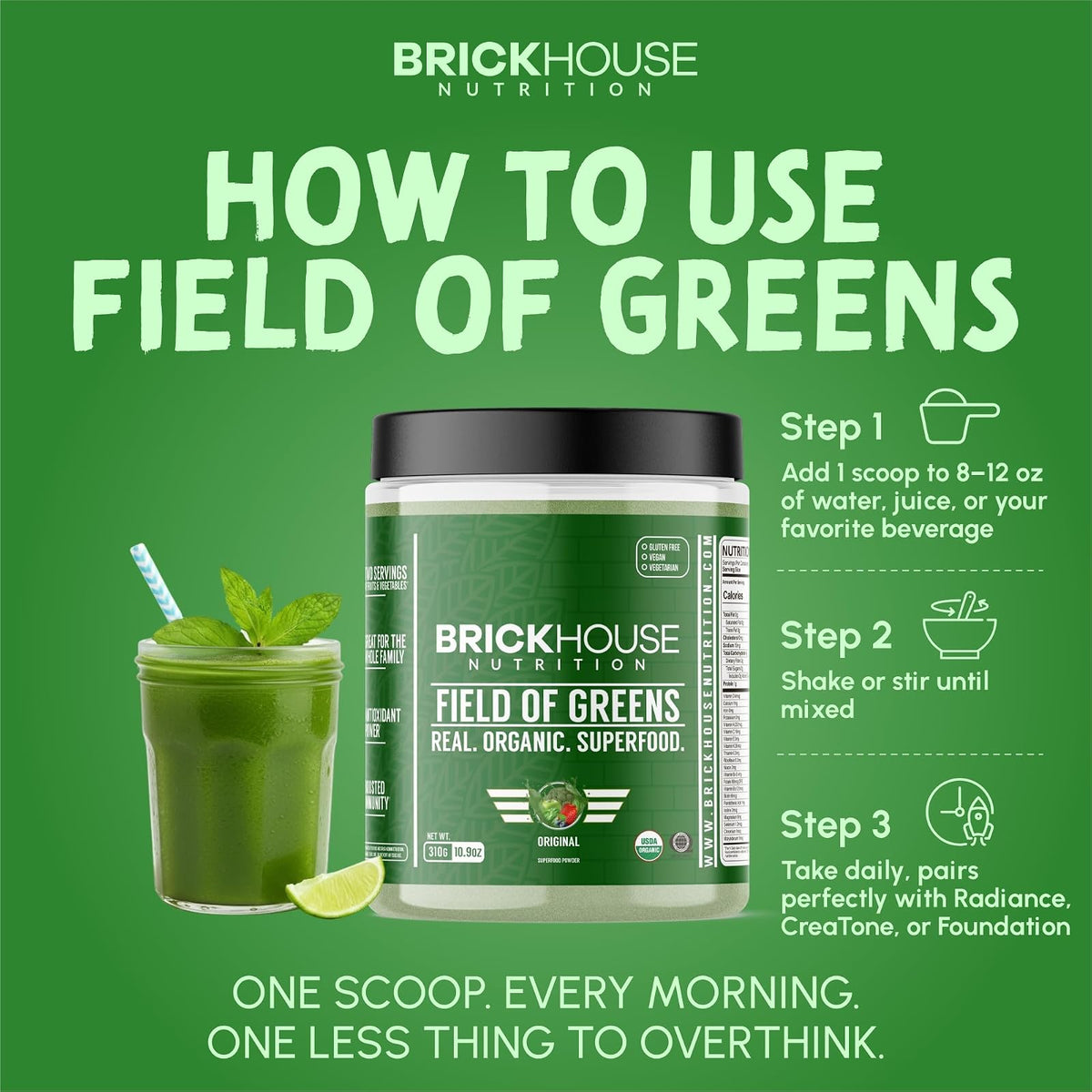 daily greens powder for wellness