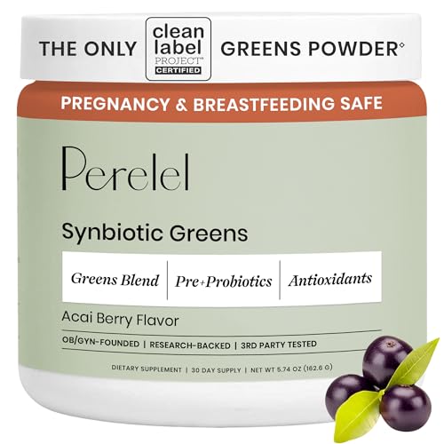 Daily greens powder with probiotics