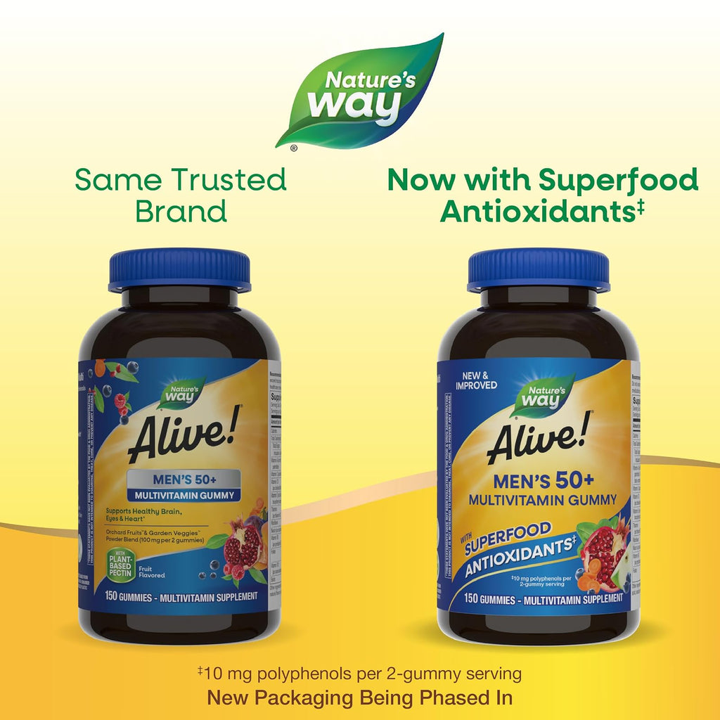 daily gummy vitamins for men 50+