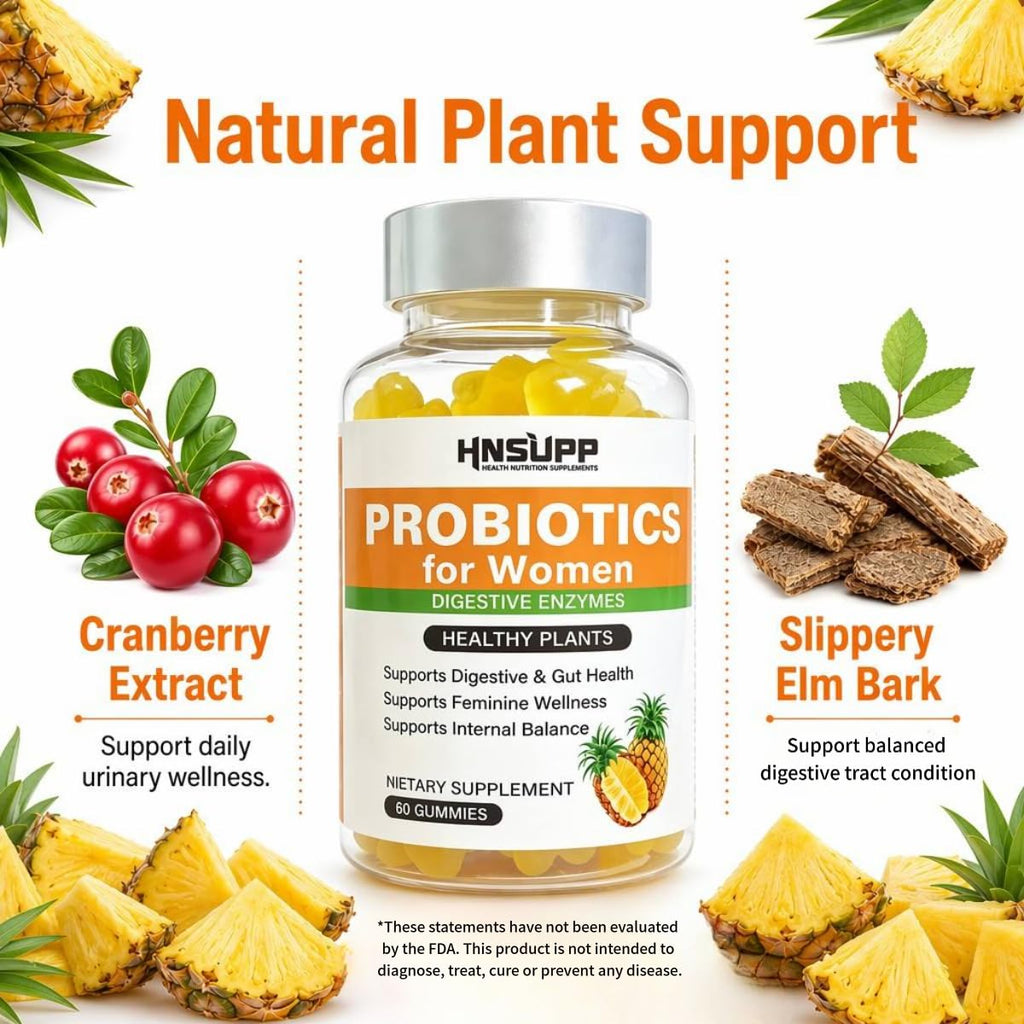 daily gut health gummies for women