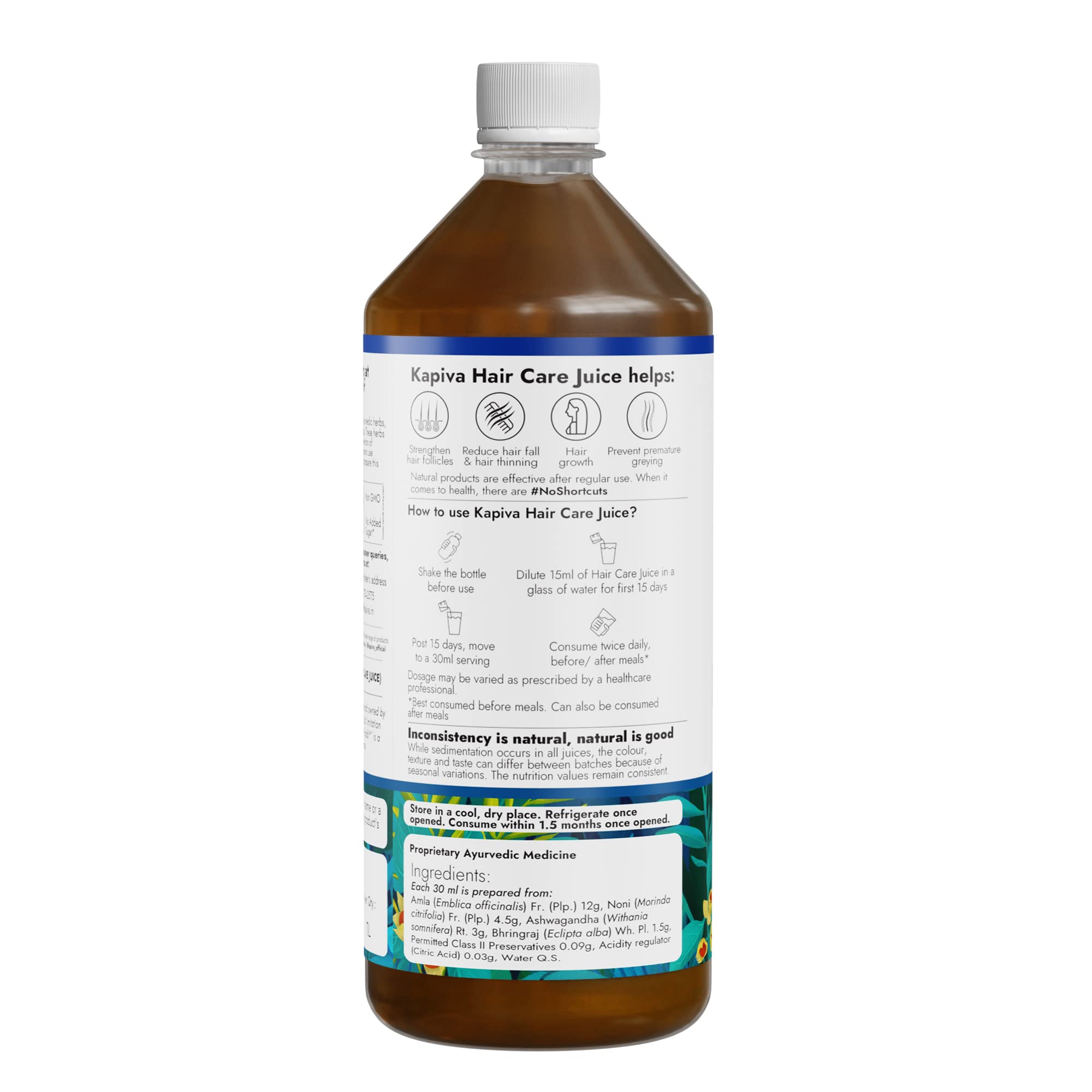 daily hair nourishment with herbal supplements
