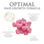 Daily hair support with gummies