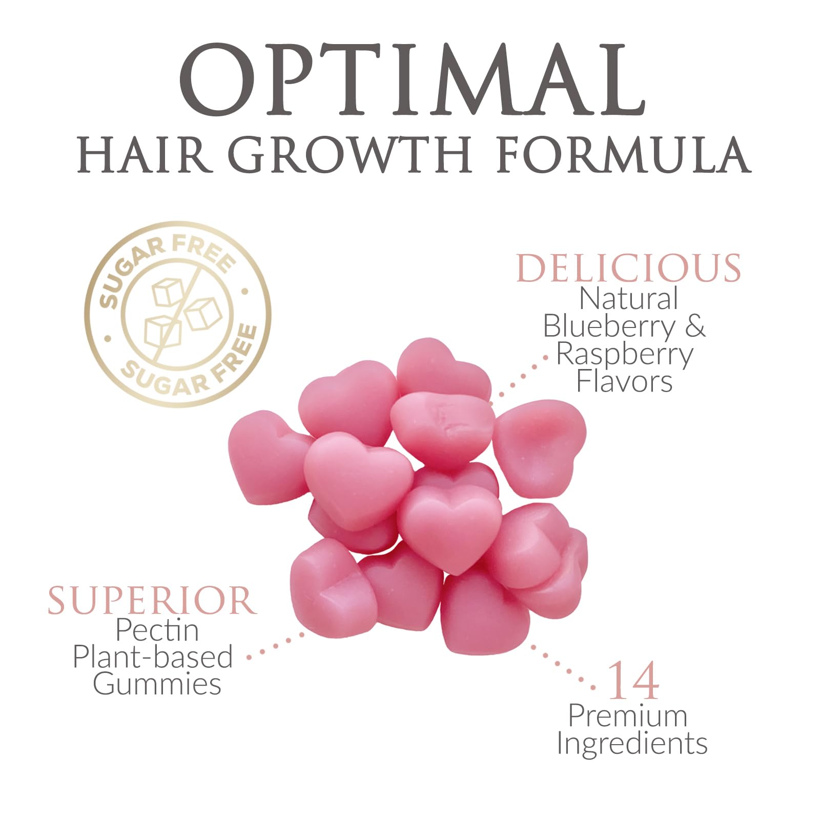 Daily hair support with gummies