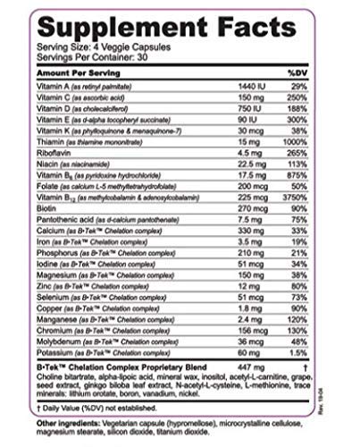 daily health blended vitamin supplements
