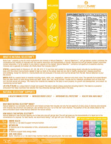 daily health boost from multi-vitamin gelcaps