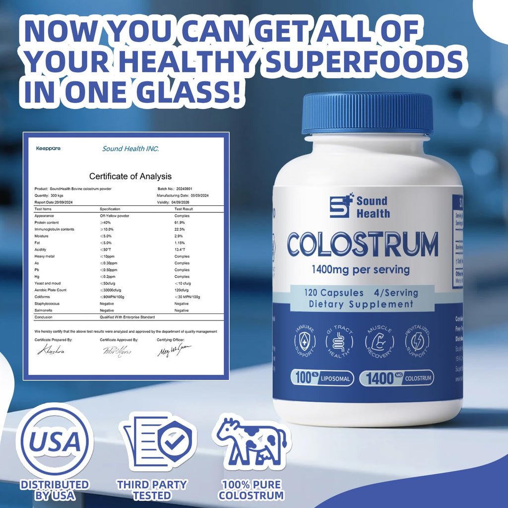 Daily health boost with colostrum capsules
