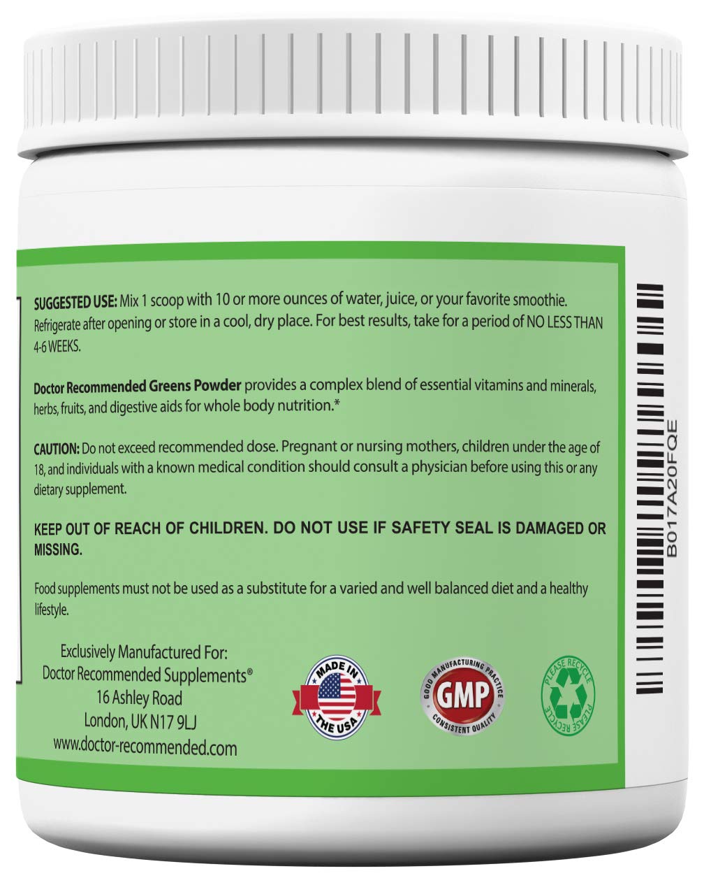 Daily health boost with greens powder
