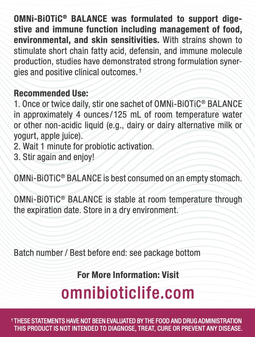 daily health boost with OMNi BiOTiC