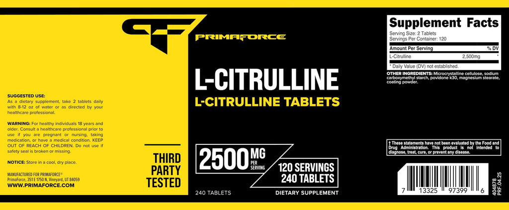 daily health boost with Primaforce L-Citrulline