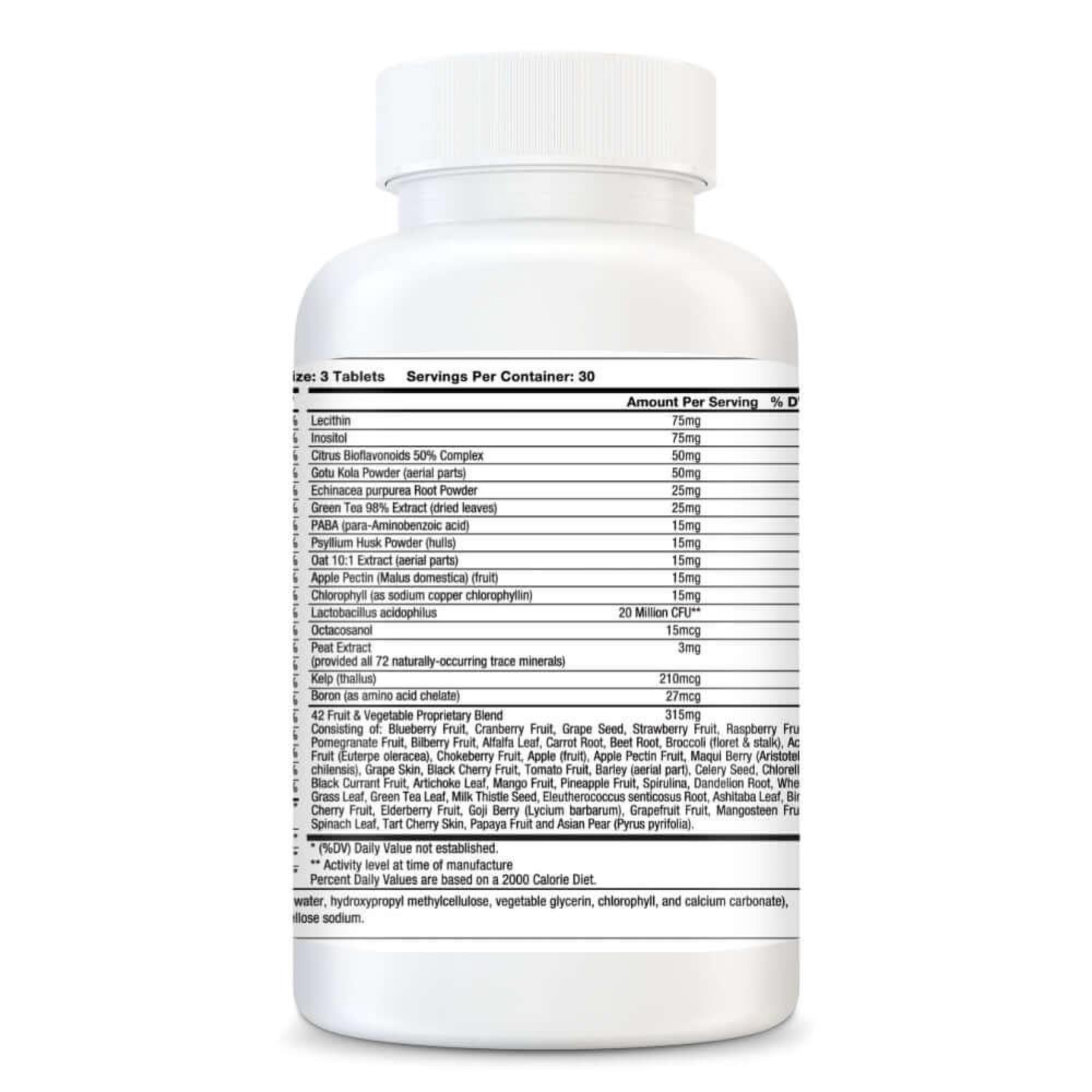 daily health support vitamin supplements