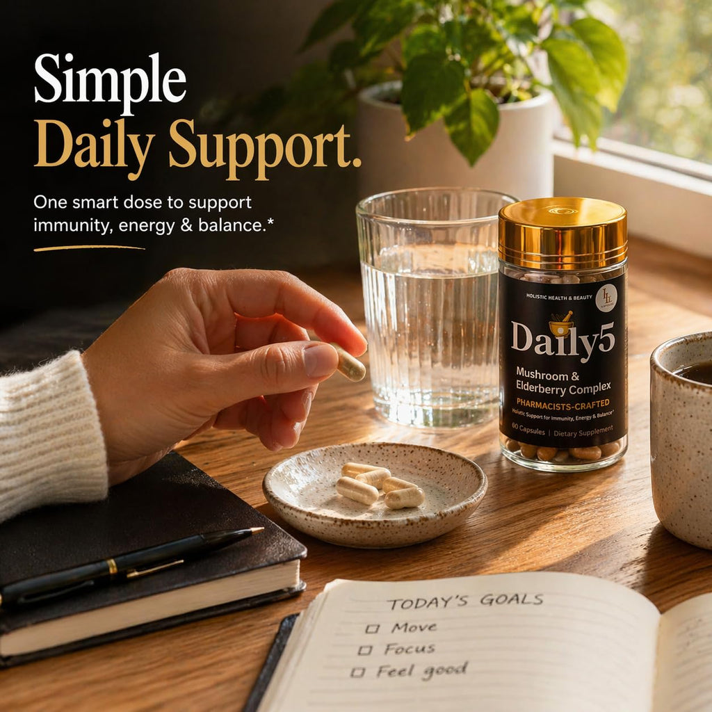 daily health support with mushrooms