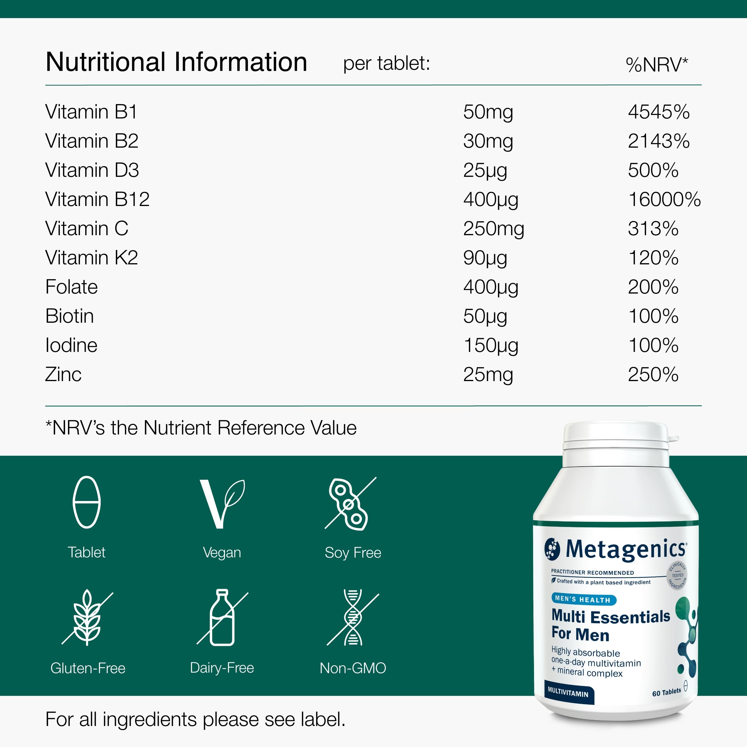 daily health support with Nutri Men's Multi