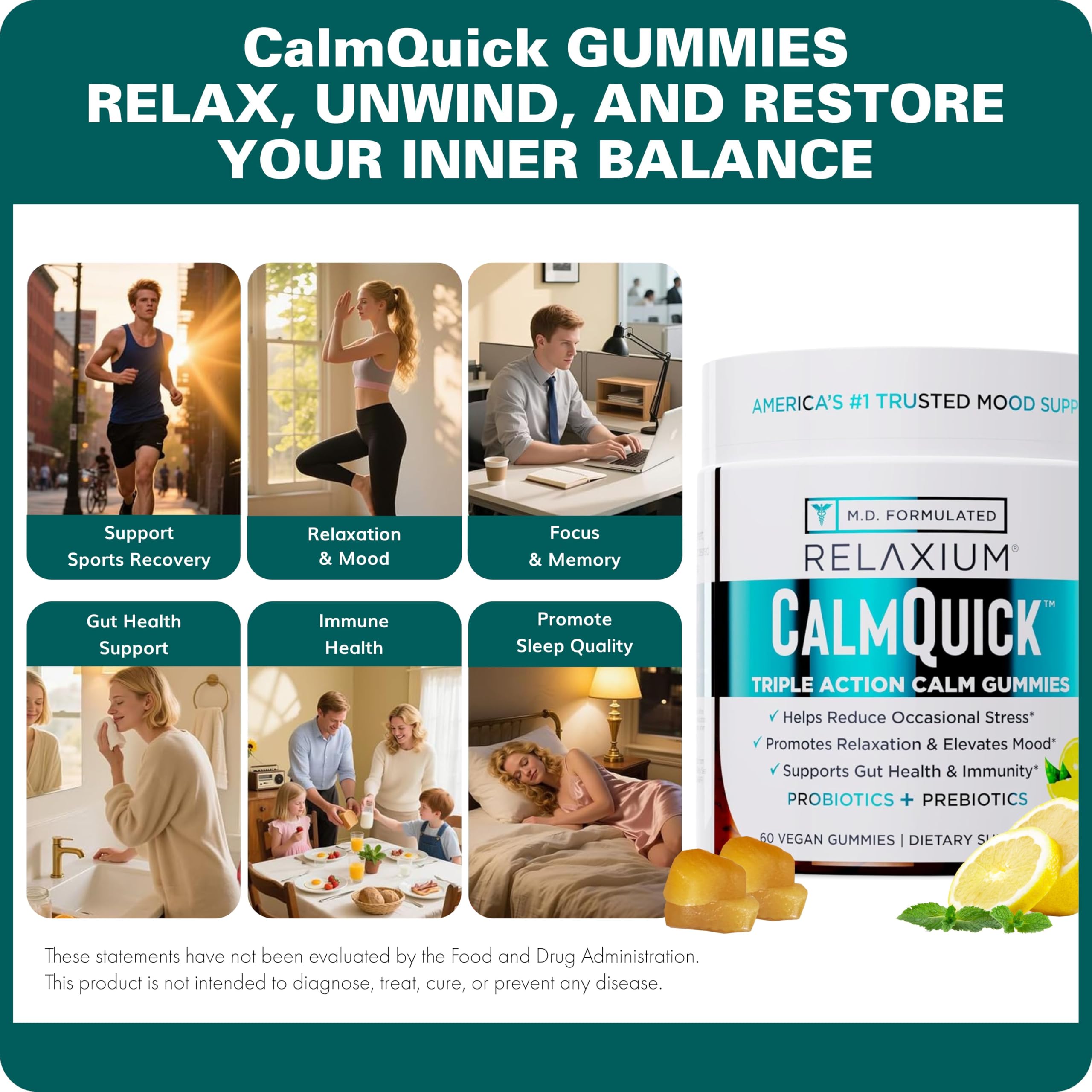 Daily health support with Relaxium Calm