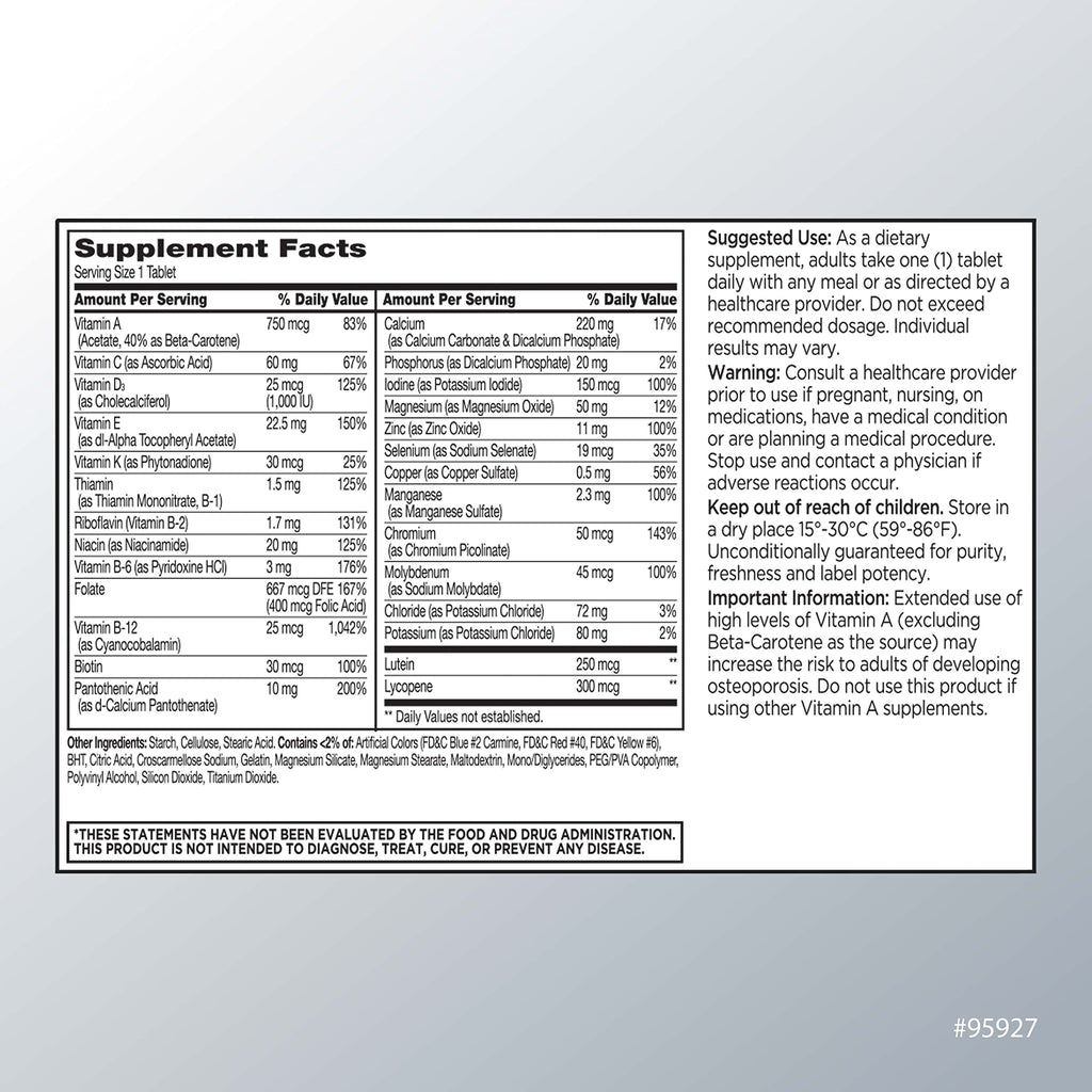 daily health support with vitamins and minerals