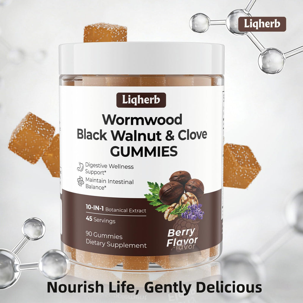 Daily herbal supplement gummies for vitality