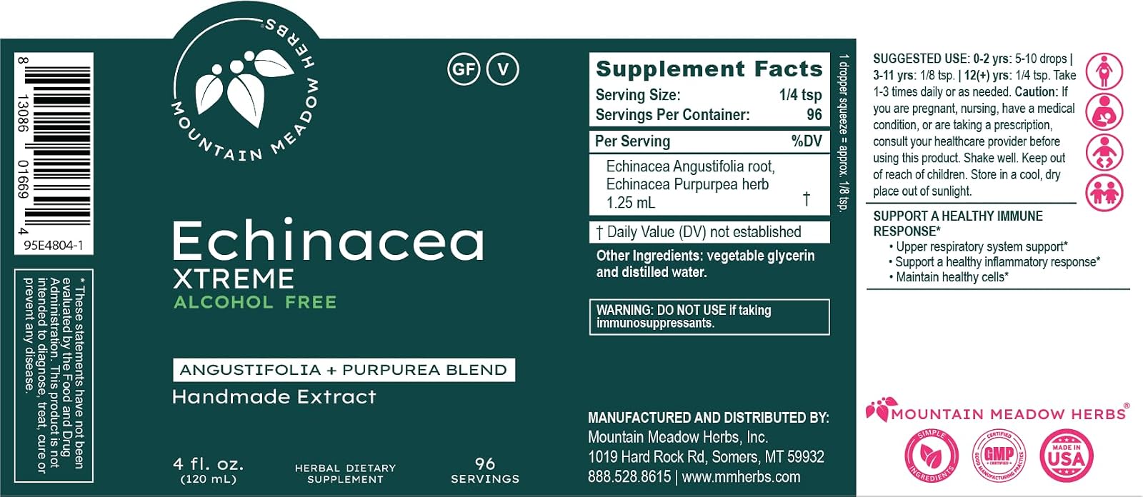 Daily herbal support with Echinacea
