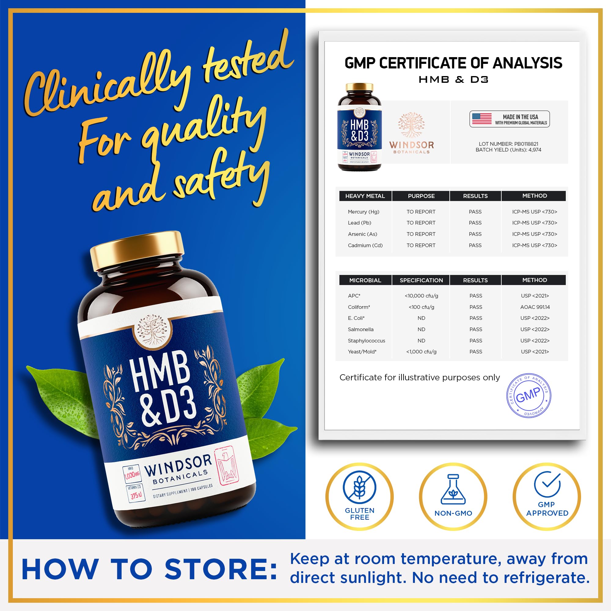 Daily HMB supplement for muscle maintenance