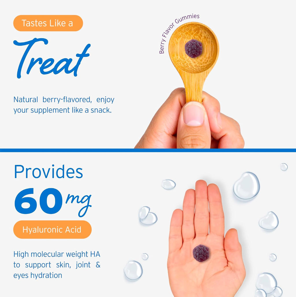 Daily hyaluronic acid supplement gummies
