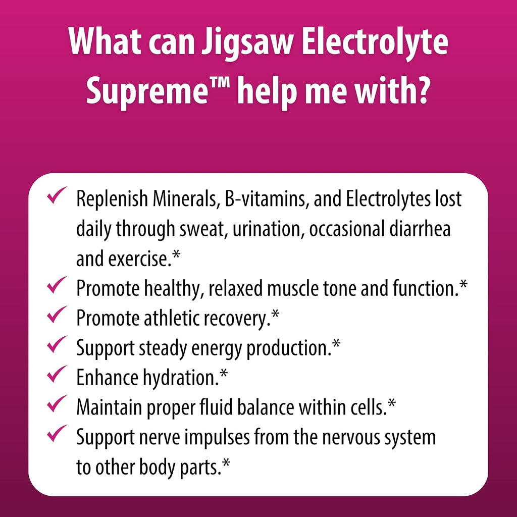 Daily hydration with Jigsaw electrolyte packets