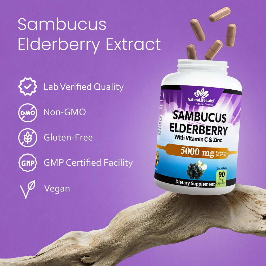 Daily immune boost with elderberry capsules