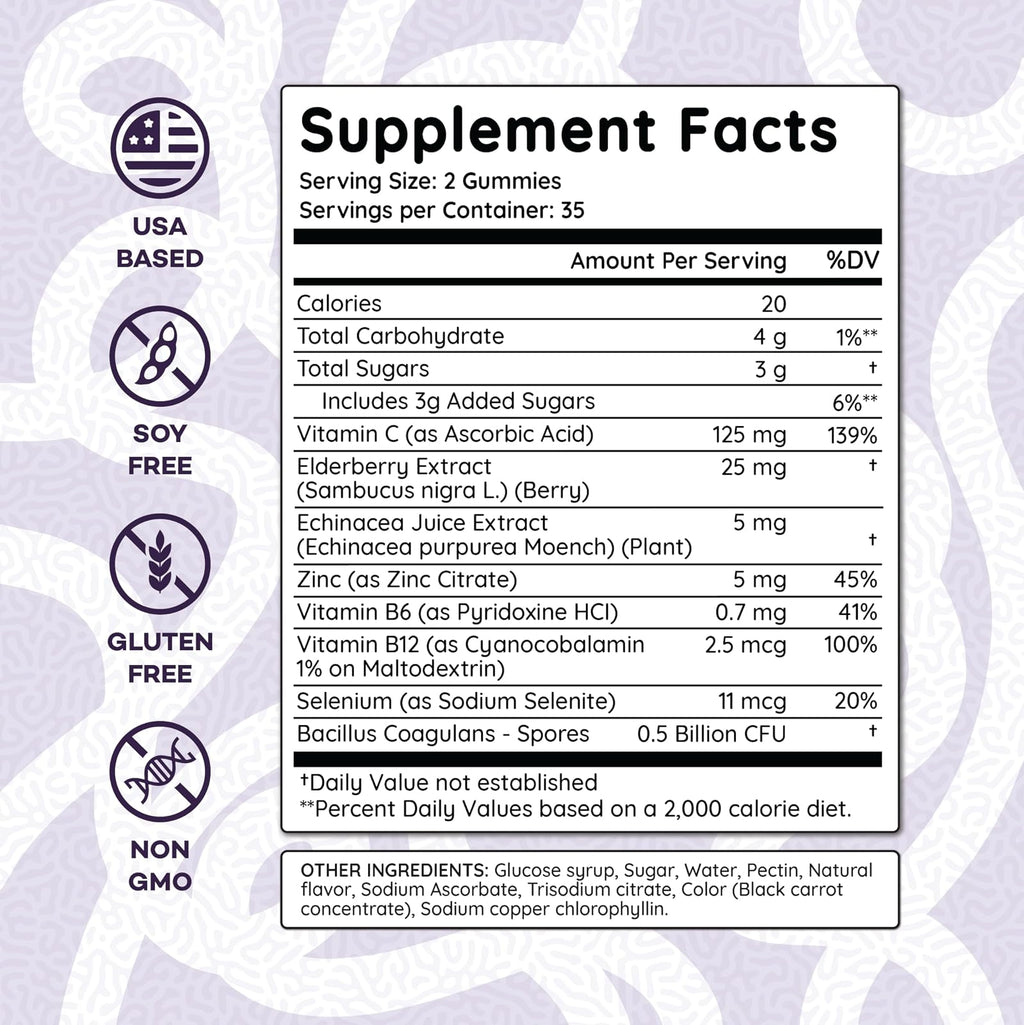 daily immune boost with elderberry gummies