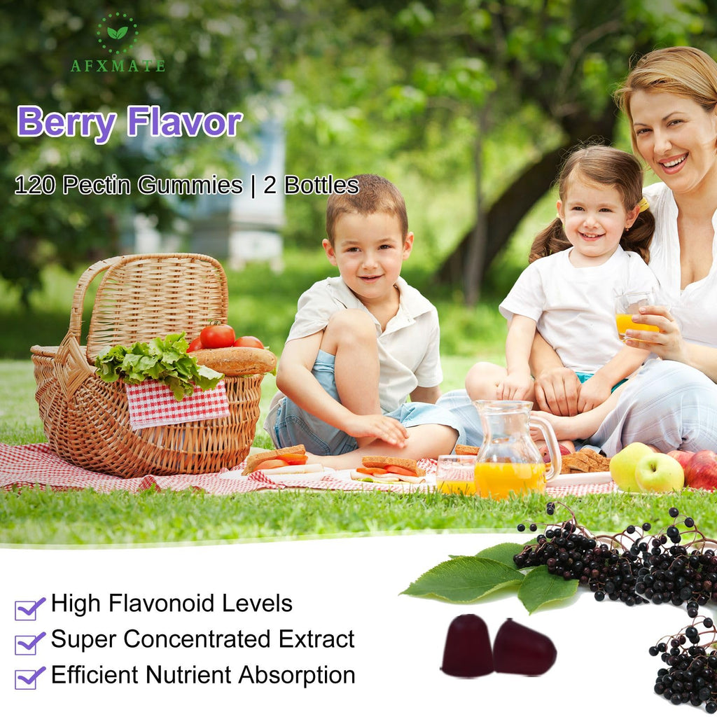 Daily immune support black elderberry gummies