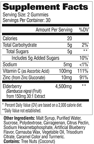 Daily immune support elderberry gummies
