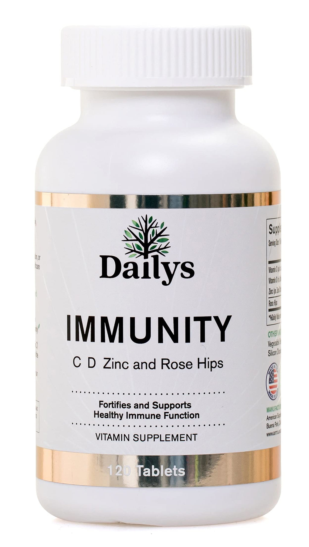 daily immune support supplement with vitamins