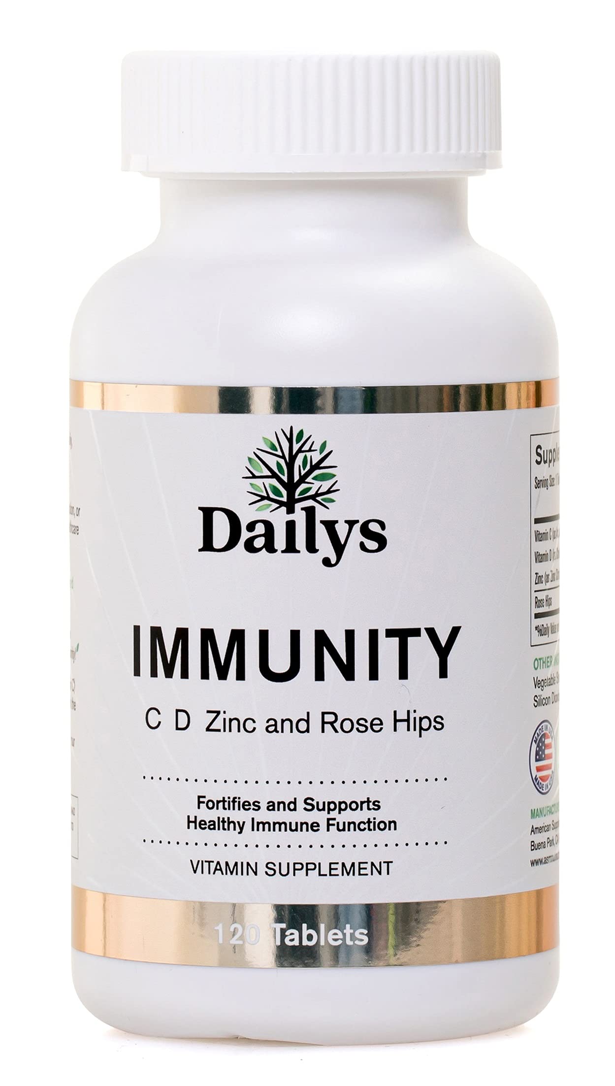 daily immune support supplement with vitamins