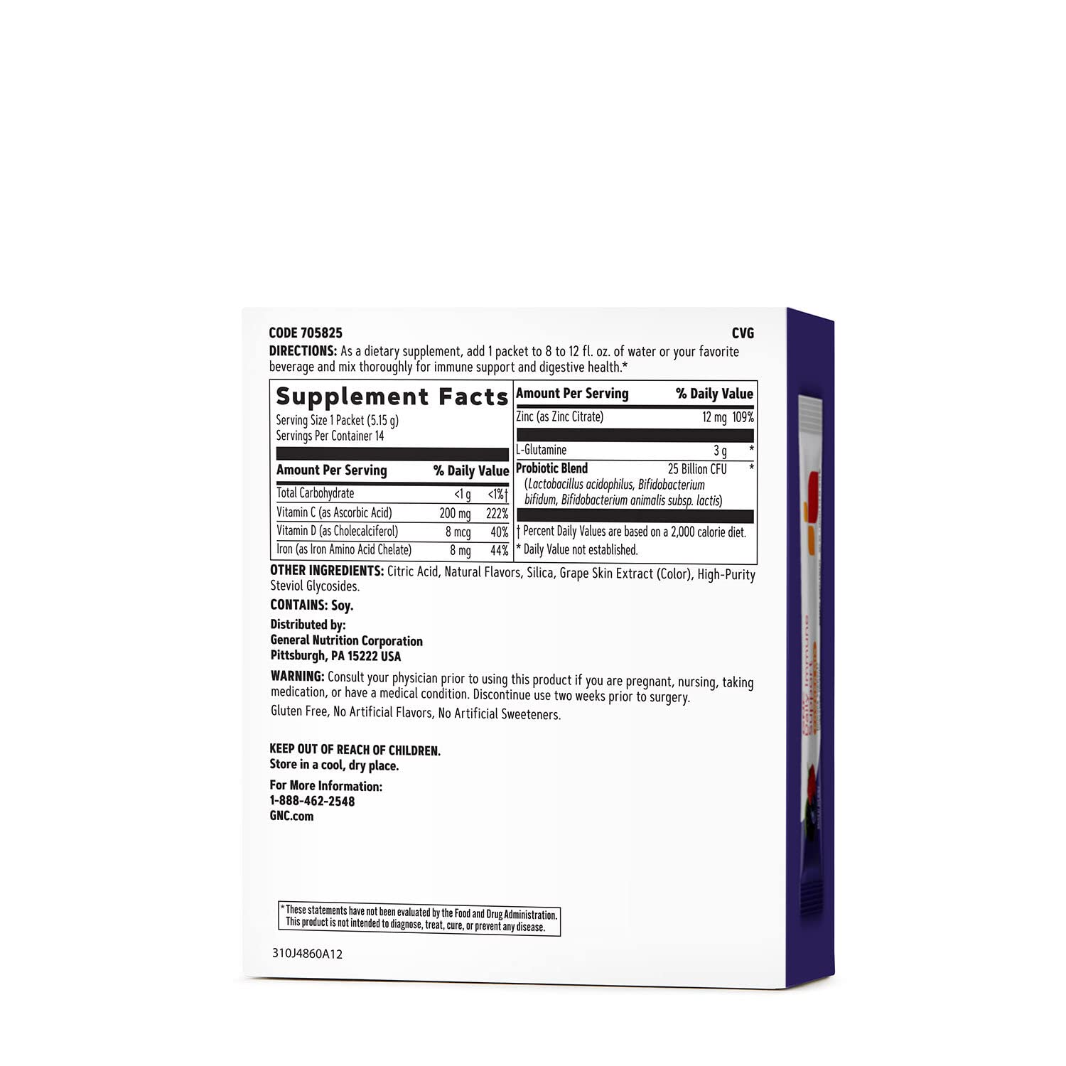 Daily immune support vitamin powder