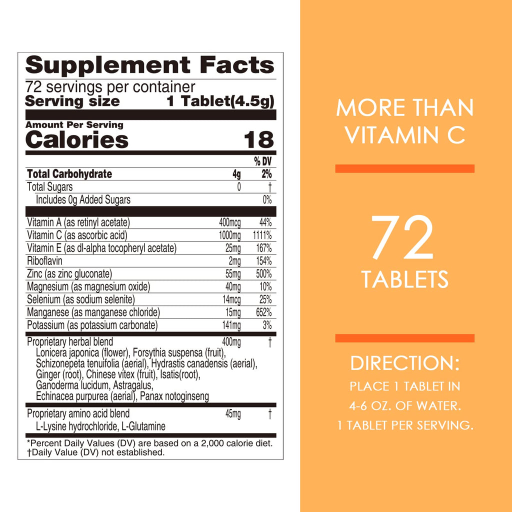 daily immune support vitamin supplements