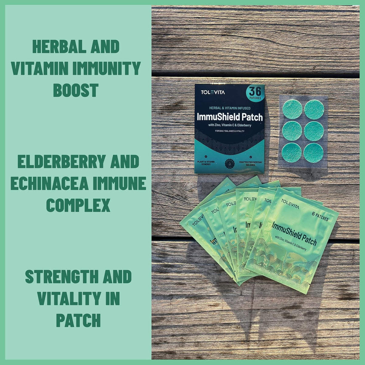Daily immune support with patches
