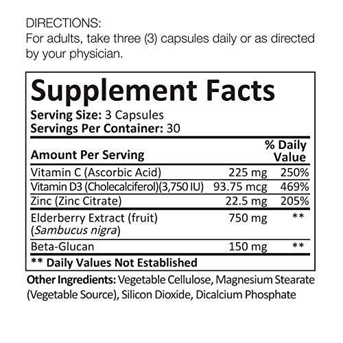 Daily immune system support vitamins