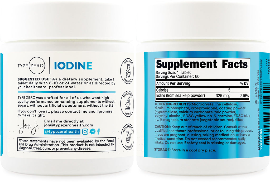 daily iodine intake made easy