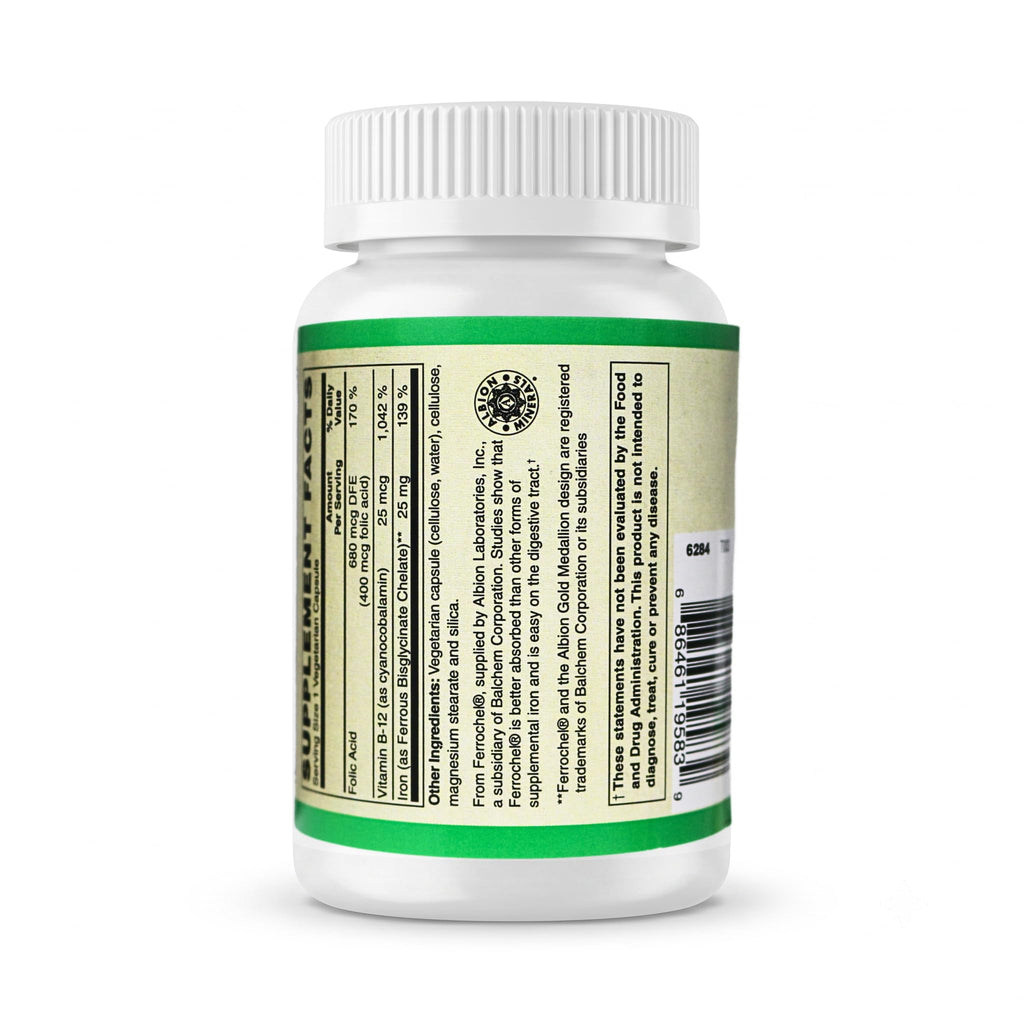 Daily iron supplement for active lifestyles