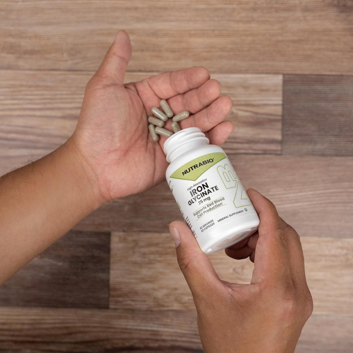 Daily iron supplement for active lifestyles