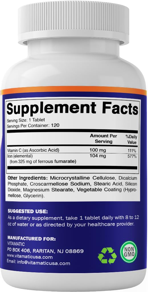 Daily iron supplement for vitality
