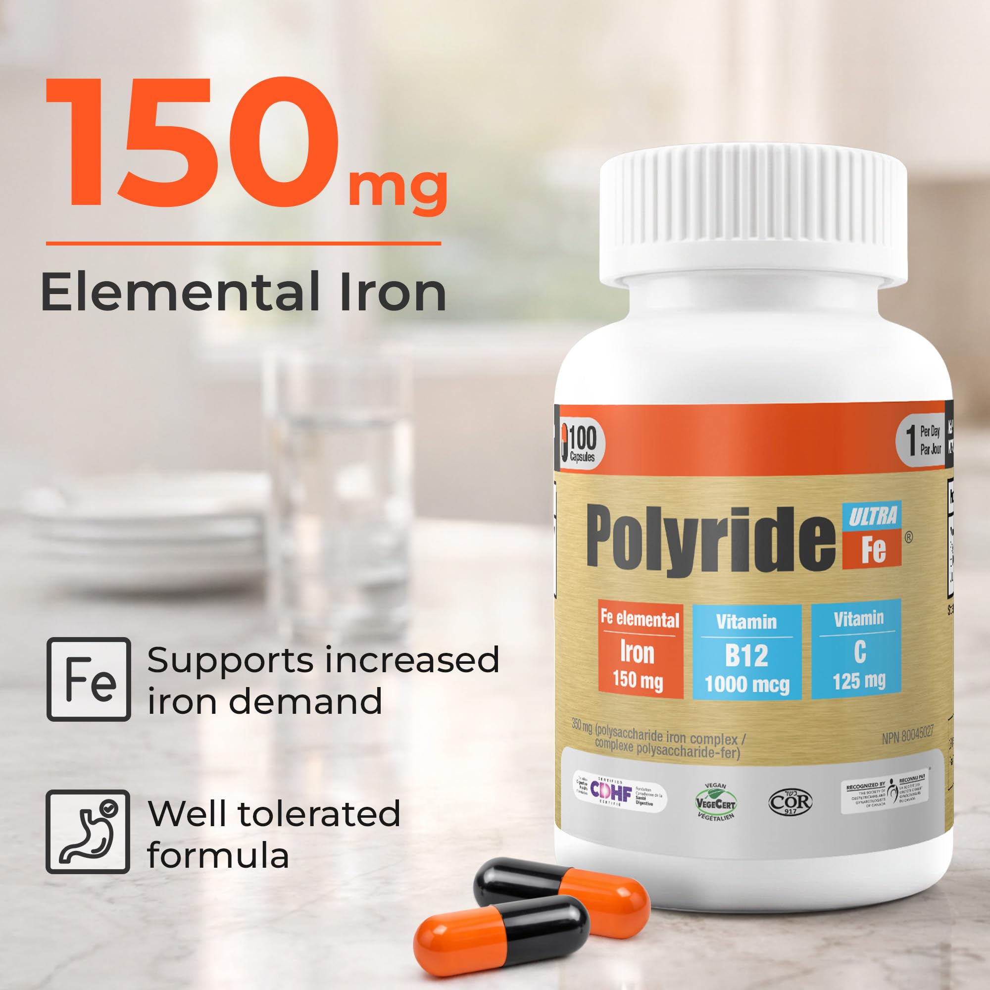 Daily iron support for women