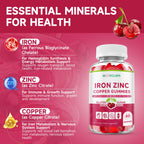 Daily iron support gummies for adults