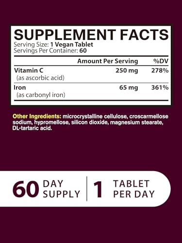 daily iron support with Vitamin C