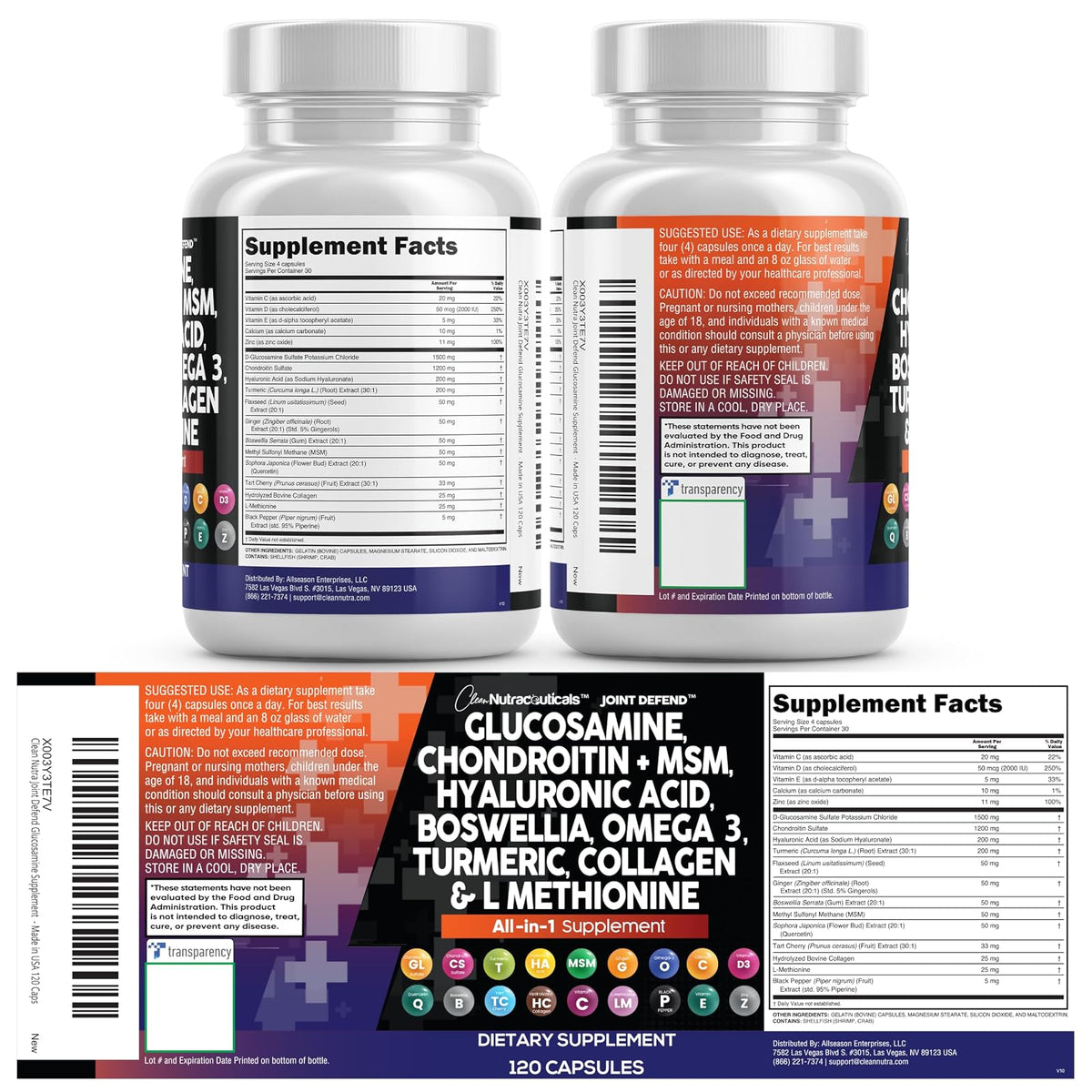 Daily joint health capsules for active lifestyle