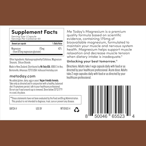 daily magnesium capsules for better health